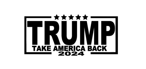 TRUMP TAKE AMERICA BACK 2024 Decal Vinyl Car Window Sticker ANY SIZE | eBay