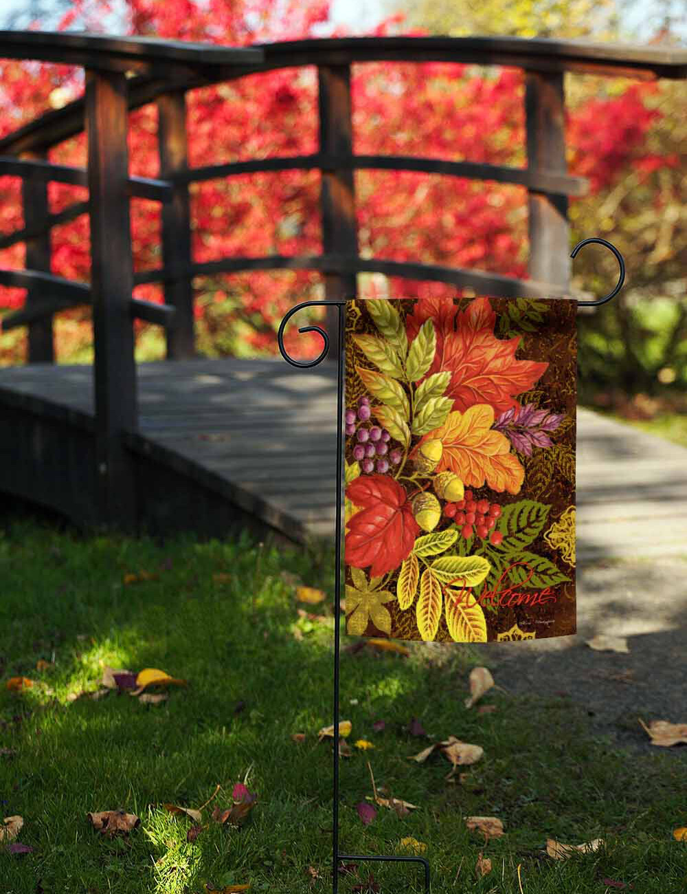 TOLAND GARDEN FLAG CHANGING COLORS AUTUMN LEAVES LOVELY FALL COLORS 12 ...