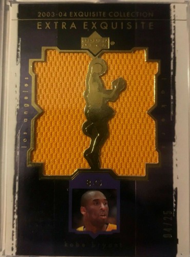 Kobe Bryant 2003 Upper Deck Exquisite Collection Extra Exquisite Duals ...