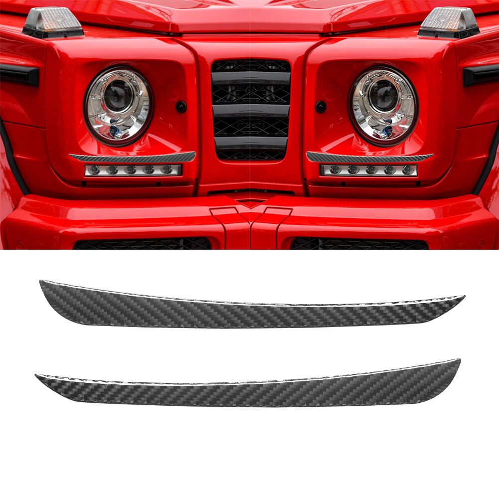 60pcs Carbon Fiber Full kits Cover Trim For Benz G500 2013-18 | eBay