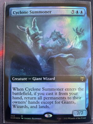MTG Cyclone Summoner Kaldheim 343 Foil Extended Art Rare | eBay