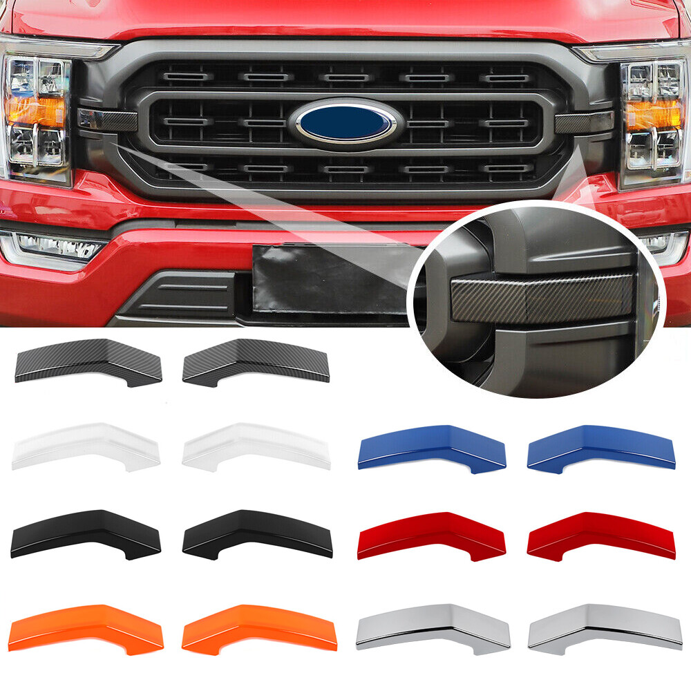 Front Center Grille Grill Insert Trim Cover Overlays For Ford F150 2021 ...