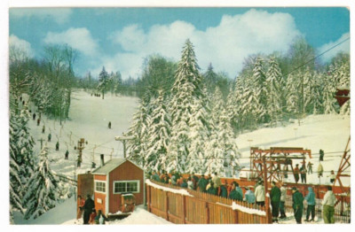 c1970 PC: Entrance to Lifts at Bromley Mt. Ski Area - Manchester, VT ...