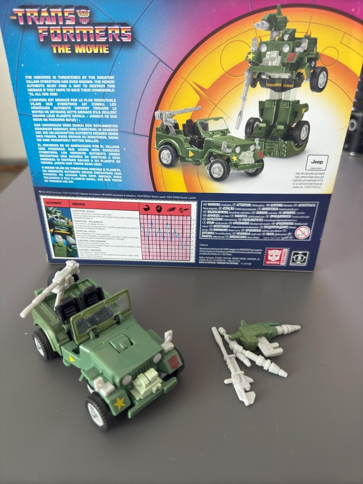 Transformers The Movie Retro G1 Reissue Autobot Hound | eBay