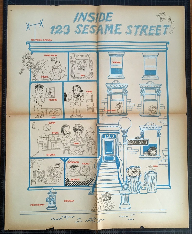 Sesame Street Parent / Teacher Guide Set #1 – 6 1969 1970 Poster Rare ...
