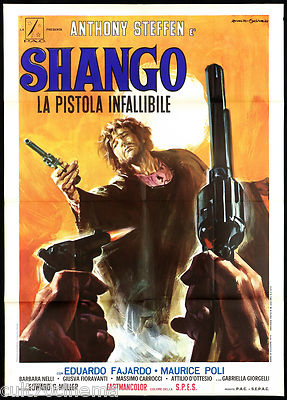 SHANGO THE INFALLIBLE GUN SPAGHETTI WESTERN POSTER 1970 MOVIE POSTER 2F ...