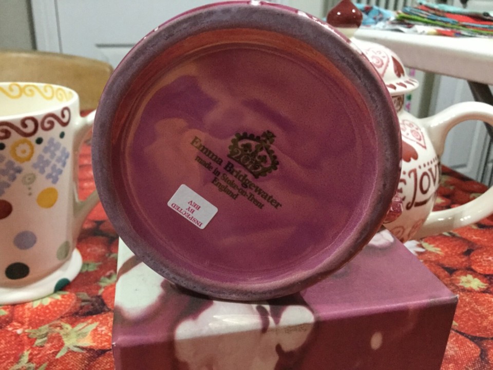 Emma Bridgewater Christmas Raspberry Lustre 0.5pt Mug New Best BNIB | eBay
