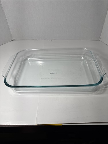 Vintage PYREX 233 Clear Glass 13x9x2 3Qt Casserole/Baking Dish Lasagna ...