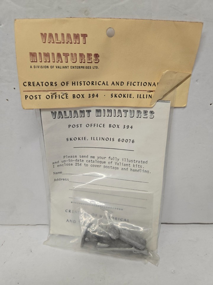 Vtg New In Pack Valiant Metal Model Kit #176 Turkish Janissary c. 1685 ...