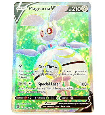 Pokémon Silver Tempest - Magearna V - Full Art NM+/MINT - 182/195 | eBay