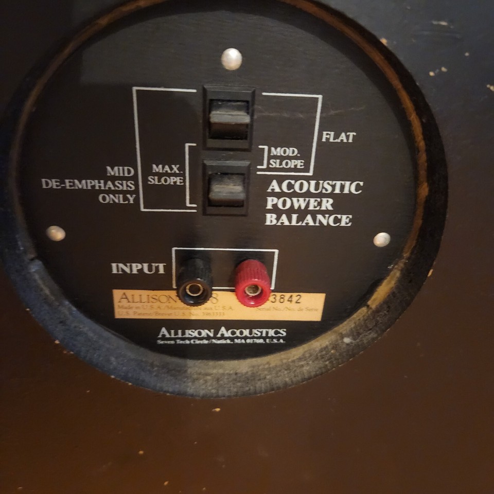 Allison Acoustics Model CD-8 Speakers, Pair L&R Speakers, WORKING | eBay