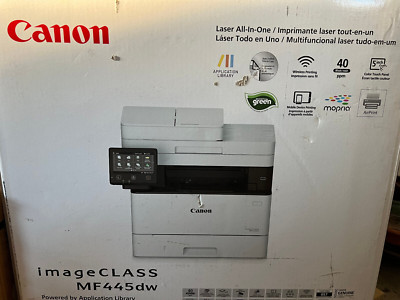 Canon ImageCLASS MF445dw w/ Toner Laser All-In-One Printer 1598 Print ...