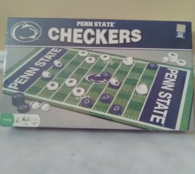 NWT Penn State Nittany Lions Checkers Set on Football Field | eBay