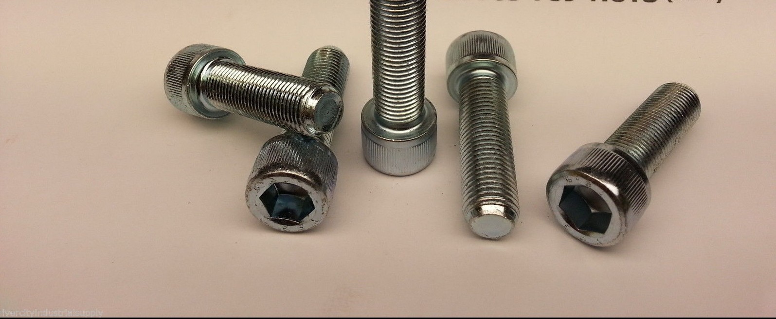 (5) M12-1.25x30 Socket Allen Head Cap Screw Fine Thread M12x30 Bolts ...