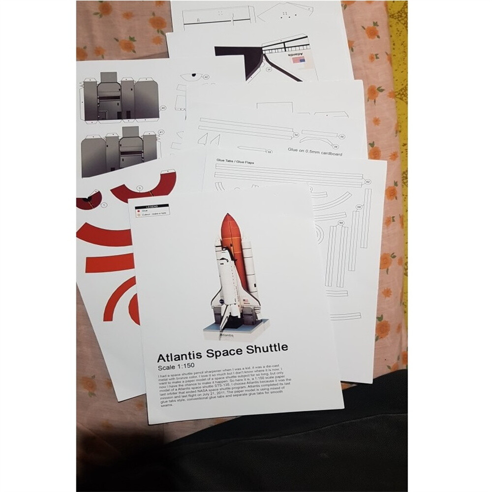 Large Space Shuttle Paper Model