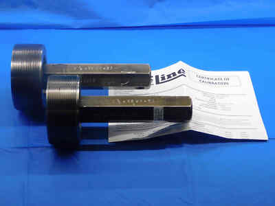 CERTIFIED 3 1/2 12 UN 3A SET THREAD PLUG GAGE 3.5 GO NO GO PDS= 3.4440 ...