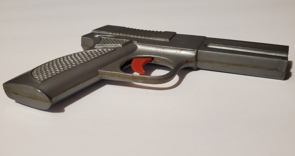 Vintage RayLine Zebra II 2 Blue Super Shot Toy Pistol Gun Needs Repair ...