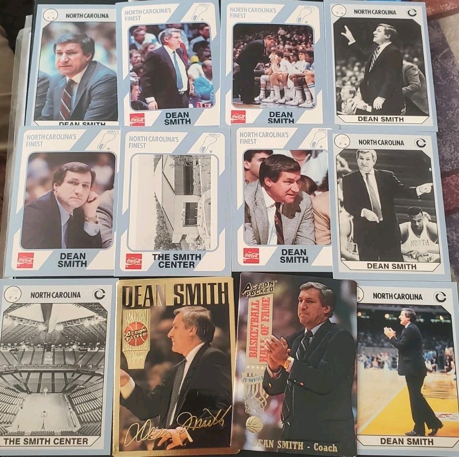 Dean Smith HOF Coach-UNC Cards x12 | eBay UK