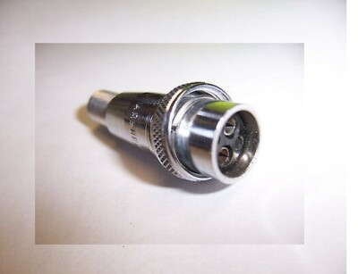 2-PIN feMALE MIC CONNECTOR amphenol cooper for johnson heathkit mic 80 ...