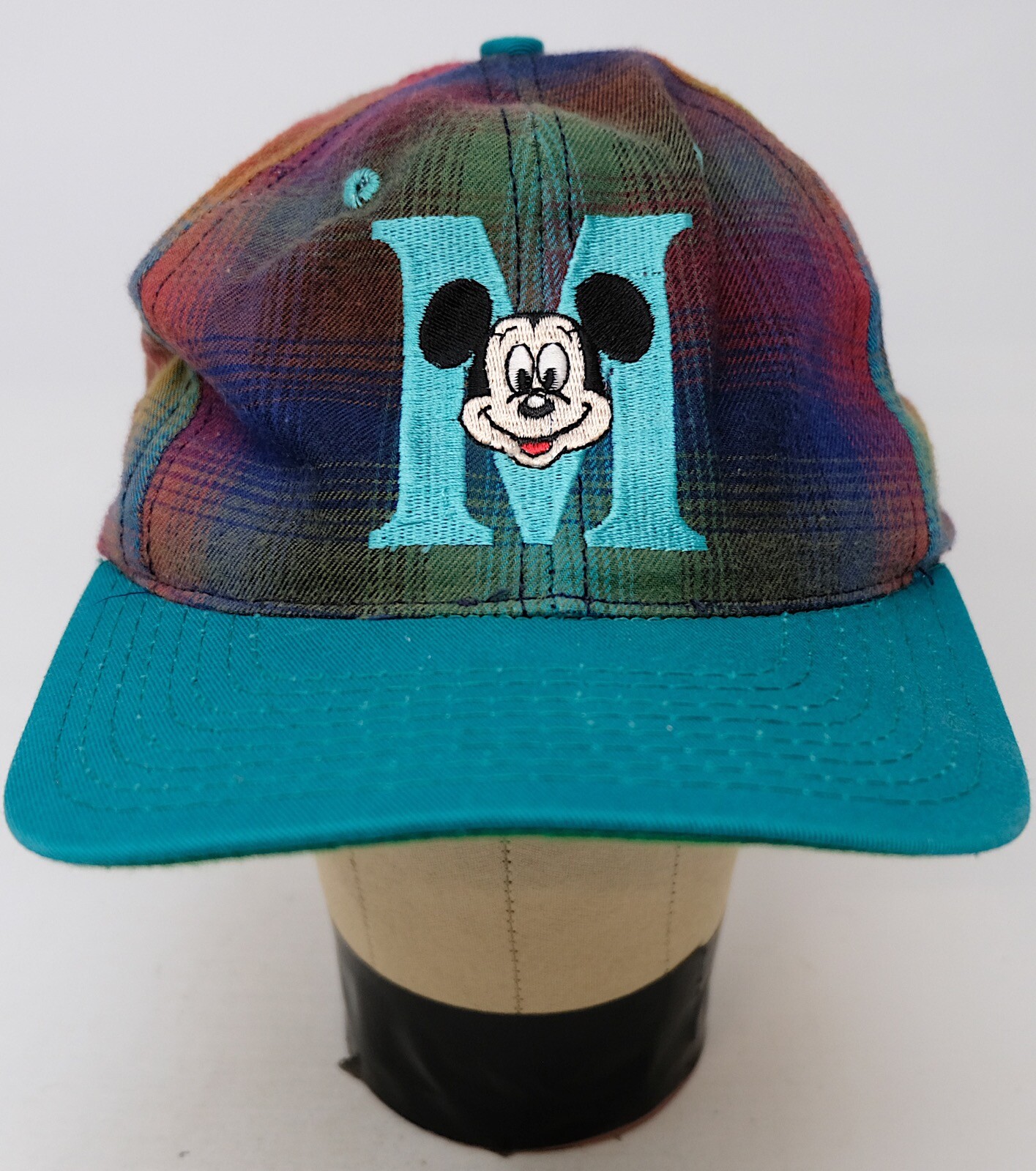 Rare Vintage GOOFY’S HAT CO Mickey Mouse Plaid Snapba… - Gem