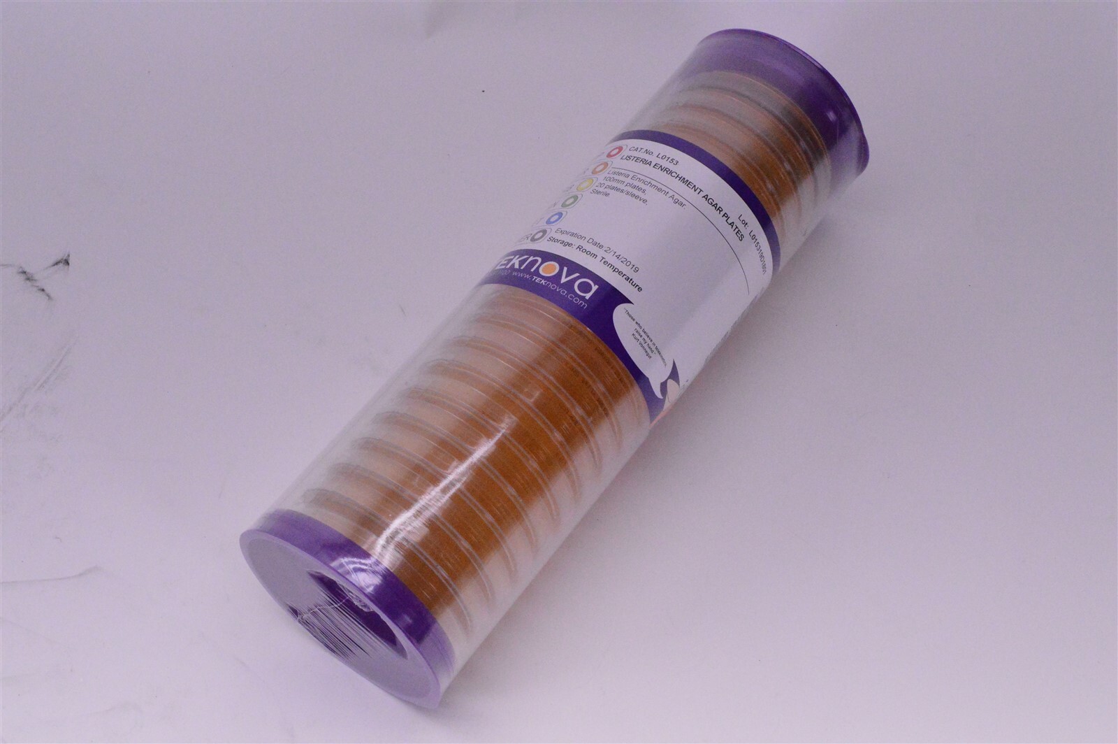 Teknova Listeria Enrichment Agar Plates L0153 100mm plates 20 plates ...