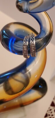 Vintage 925 Thai FAS Rhinestone Earrings E 1 | eBay