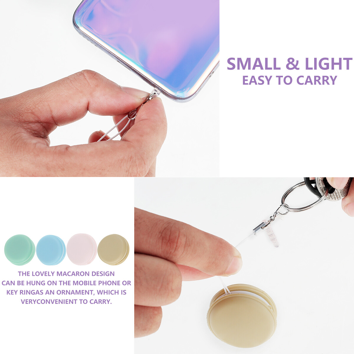 8Pcs Macaron Smartphone Screen Wipe Portable Phone Screen Cleaner with ...