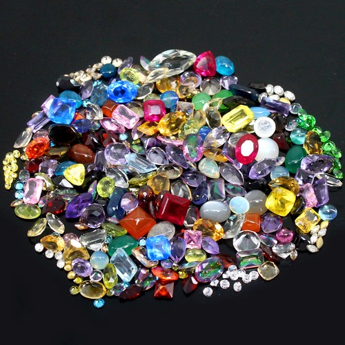 Certified Natural VVS1 Diamond Sapphire Australian Opal Heliodor 59 Pcs ...