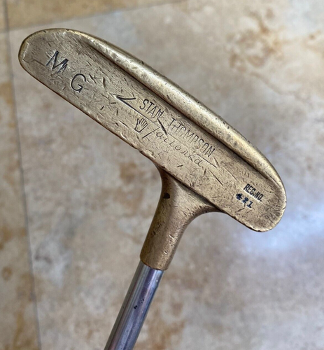 Vintage Stan Thompson MG Reg No. 421 Golf Putter Approx. 35.5" Right ...