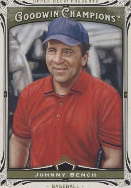 2013 Upper Deck Goodwin Champions - Johnny Bench #71 for sale online | eBay
