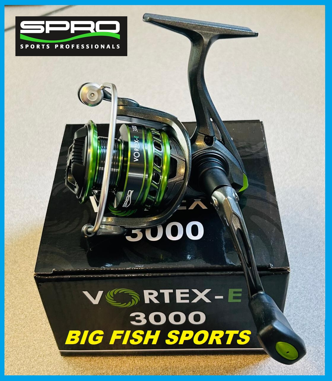 SPRO VORTEX E Spinning Reel NEW #SVRTE-3000 FREE USA SHIP- Size 3000 | eBay