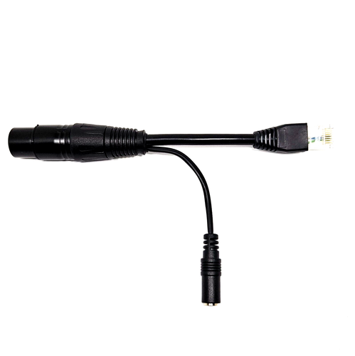 3-Pin XLR DYNAMIC MIC to 8-Pin Modular RJ45 YAESU/FLEX TRX Adapter HS ...