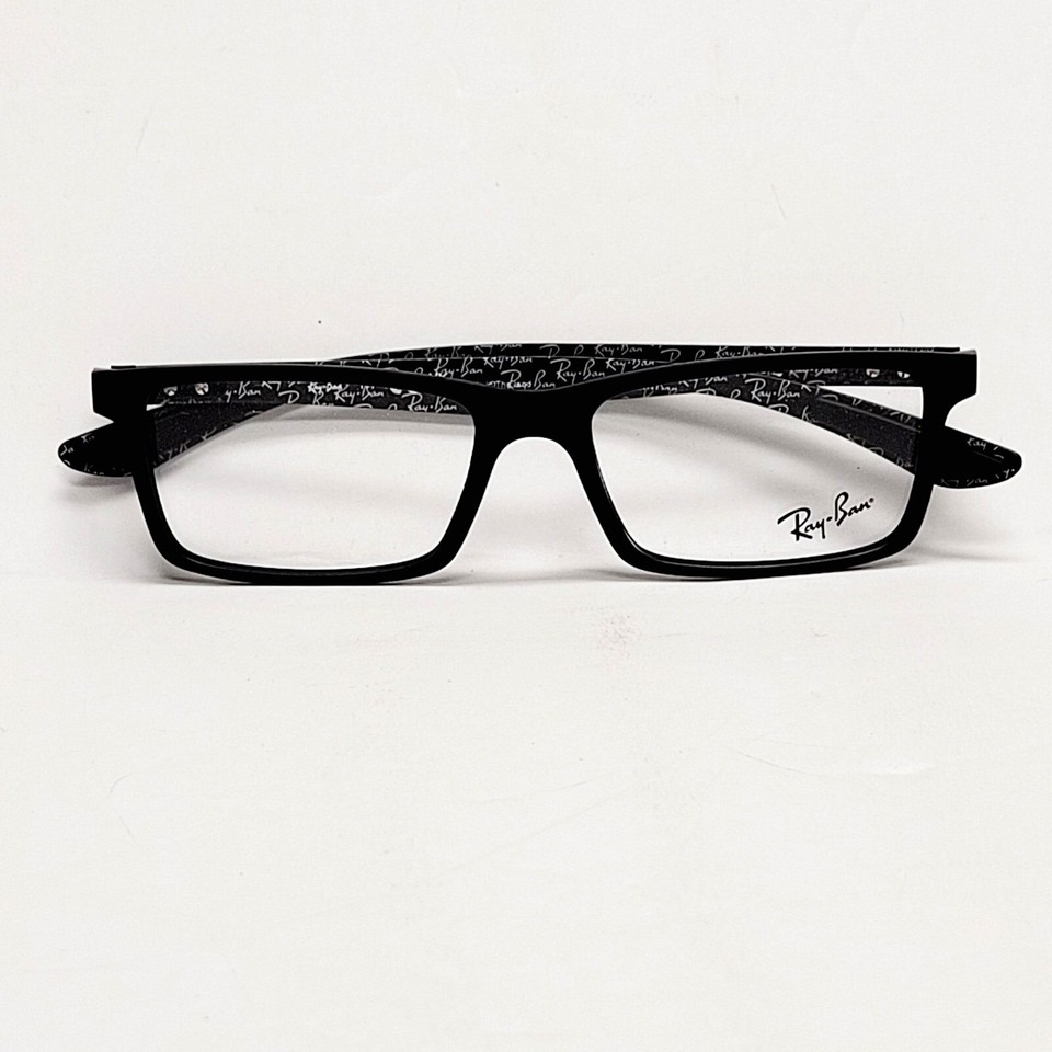 Ray Ban RB8901 Eyeglass Frames Rectangle Full Rim Eyewear Gloss Black ...