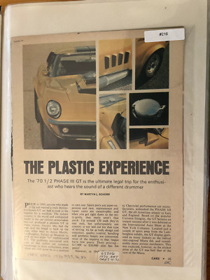 LBVETTE216 Article 1970 1/2 Phase III GT Corvette April 1970 Joel Rosen ...