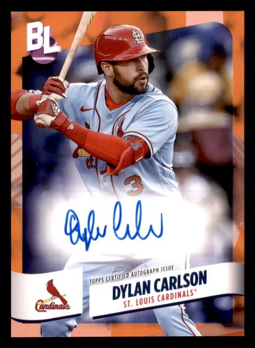 2024 Topps Big League Electric Orange Autographs #BEO-DC Dylan Carlson ...