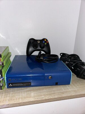 Microsoft Xbox 360 E Special Edition Blue Console 500GB Bundle Tested ...