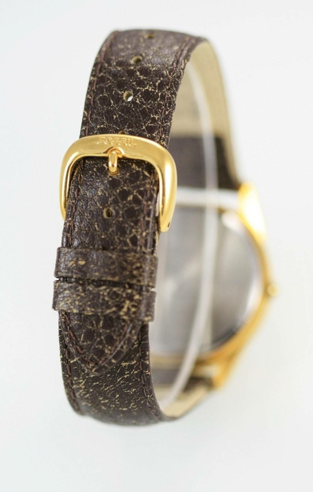 Arizona Jean Co Watch Men Stainless Gold Brown Leather Water Resist ...