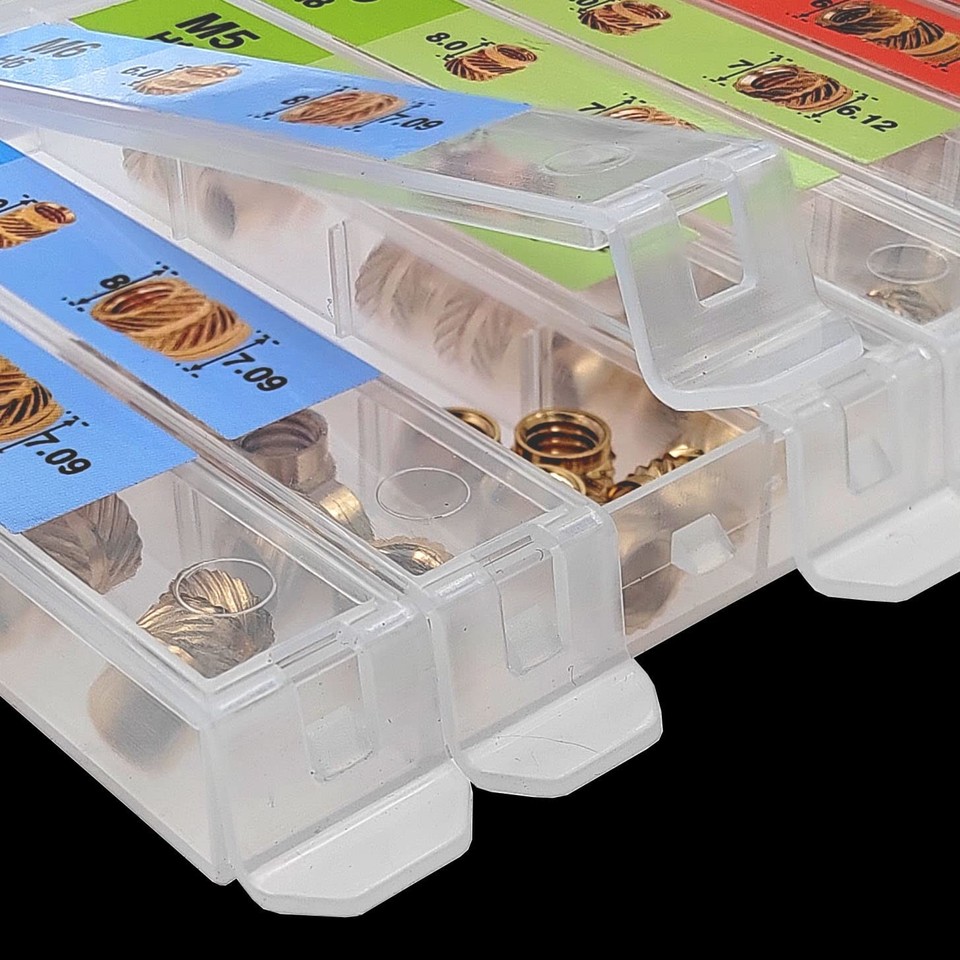 350pcs Metric Threaded Inserts M2-M6 for Plastic Heat Set 1 Kit | eBay