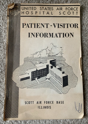 Vintage United States Air Force Hospital Scott Patient Visitor ...