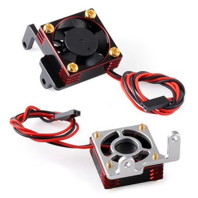 RC Motor Cooling Fan Mount 30x30mm For 1/10 RC Car Traxxas Bandit Drag ...