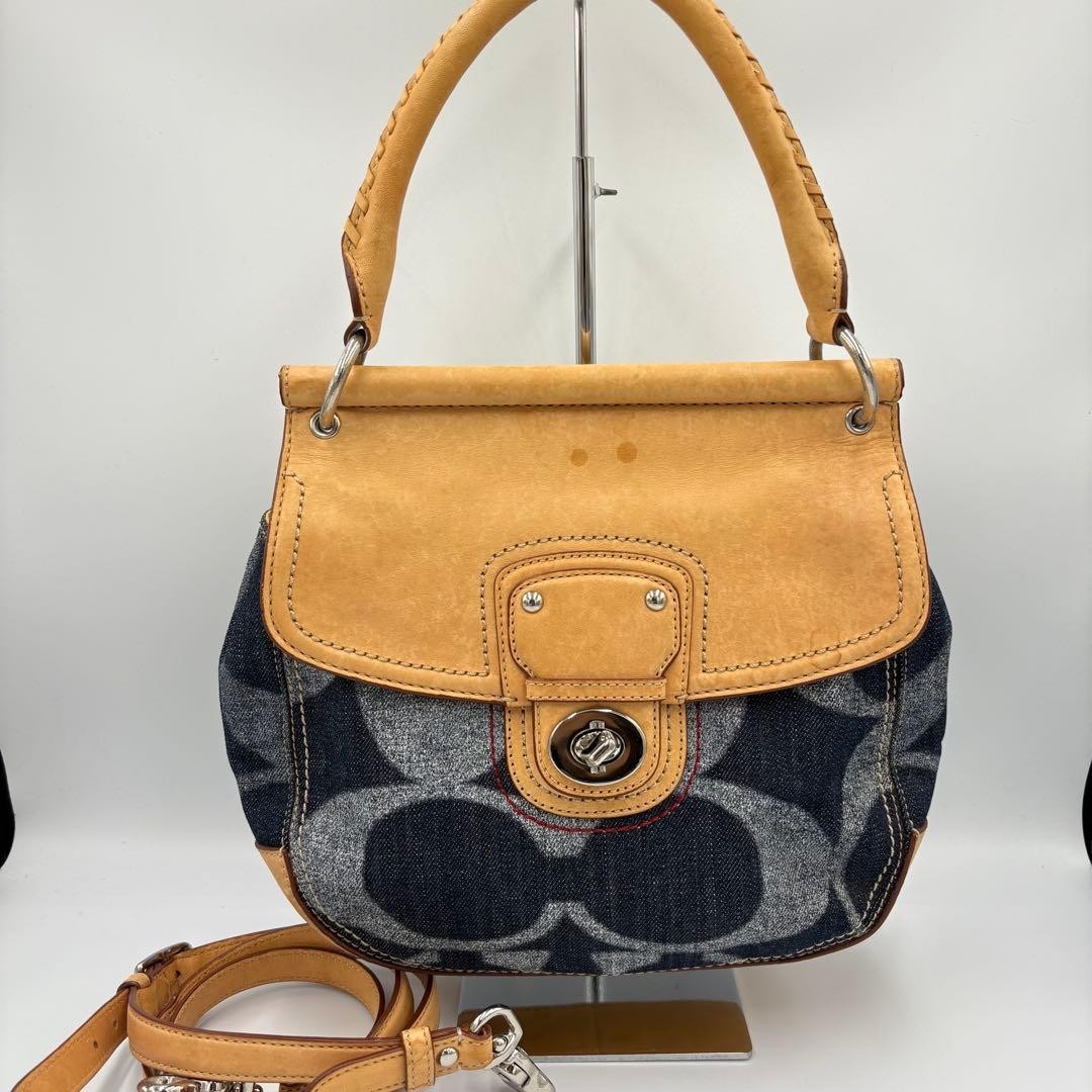 Coach Legacy New Willis 2way Denim Bag - Gem