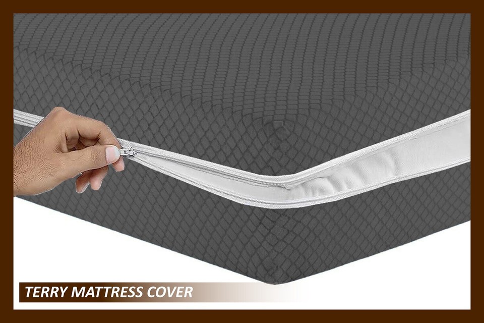 Zipper Waterproof Mattress Protector Cover Bed Bug Anti Allergy Total Encasement | eBay UK