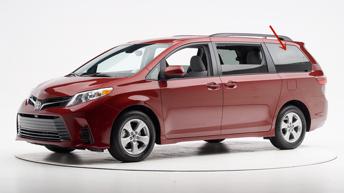 2011-2020 Toyota Sienna Driver Left Side Quarter Window Glass Movable W ...