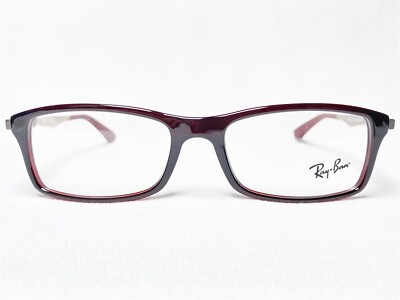 NEW Ray Ban RB7017 5552 Mens Burgundy Rectangle Designer Eyeglasses ...