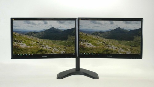 DUAL 2 x 22" MONITOR PC HOME OFFICE BUNDLE 1680x1050 + NEW STAND SALE ...