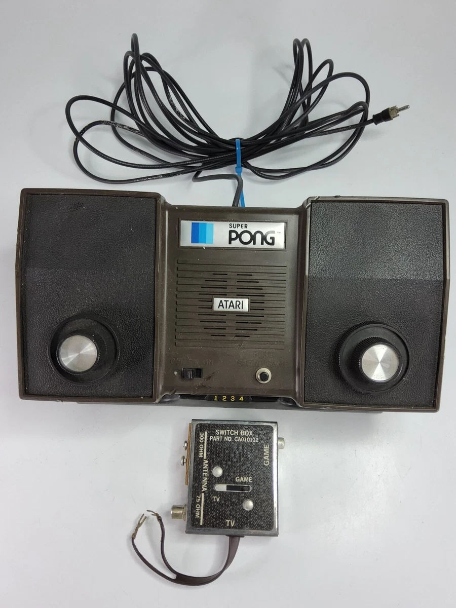 ATARI SUPER PONG Vintage Electronic Video Game TV Console Computer ...