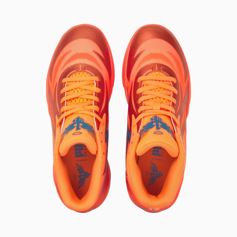 Puma Lamelo Ball MB.02 Supernova Basketball Fiery Ultra Orange Size 8 ...