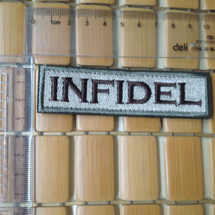 2PCS U.S. INFIDEL TACTICAL MILITARY USA ARMY ISAF BADGE SWAT HOOK LOOP ...