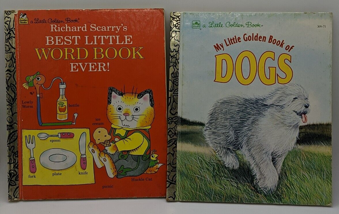 A Little Golden Book of Dogs and Richard Scarrys Best Little World Book ...