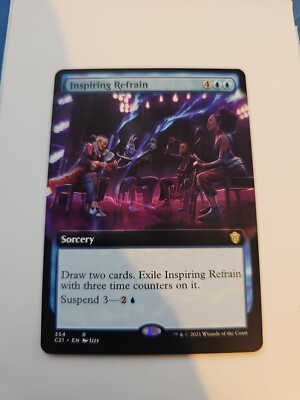 Magic The Gathering Inspiring Refrain Extended Art Commander 2021 #354 ...